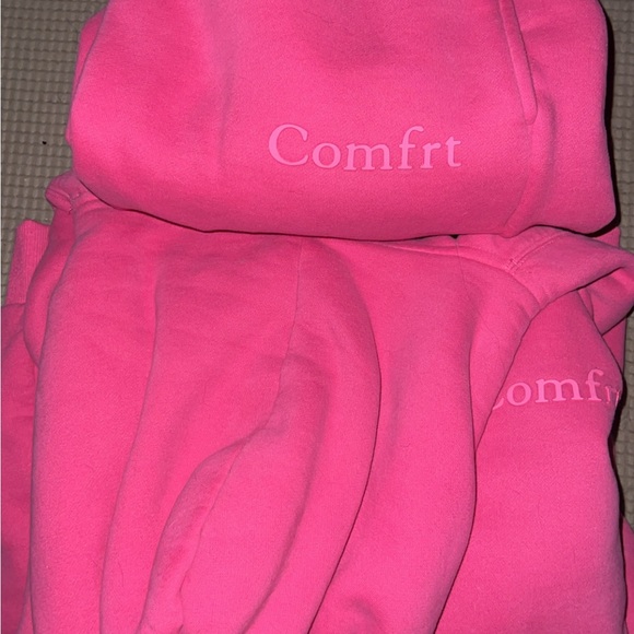 Other | Hot Pink Comfrt Hoodie And Sweats Set | Poshmark